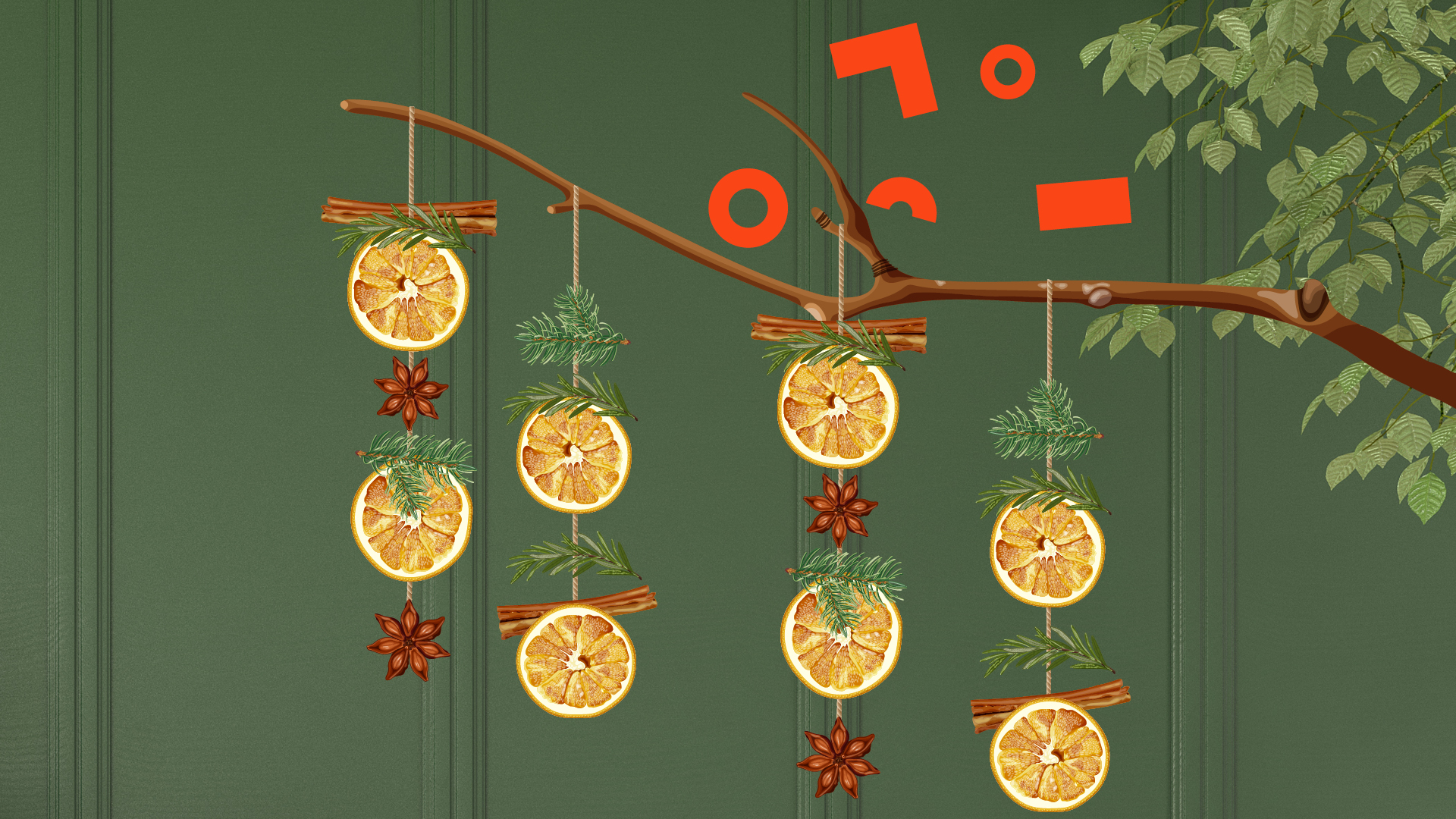 How to make a dried orange garland - The Origin Blog