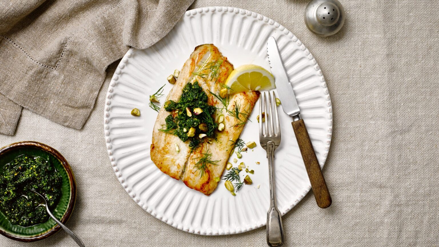 Pan-fried barramundi with pesto recipe - The Origin Blog