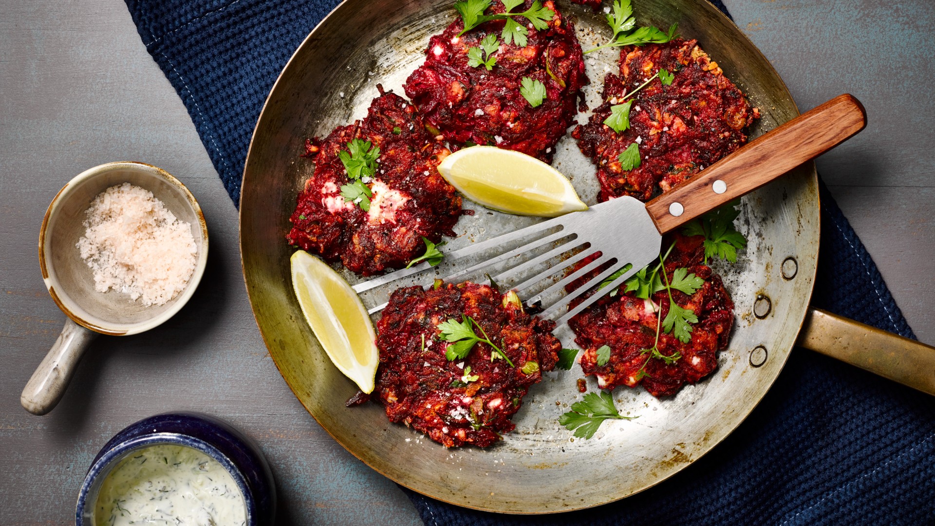 Beetroot Fritters With Zucchini Tzatziki Recipe