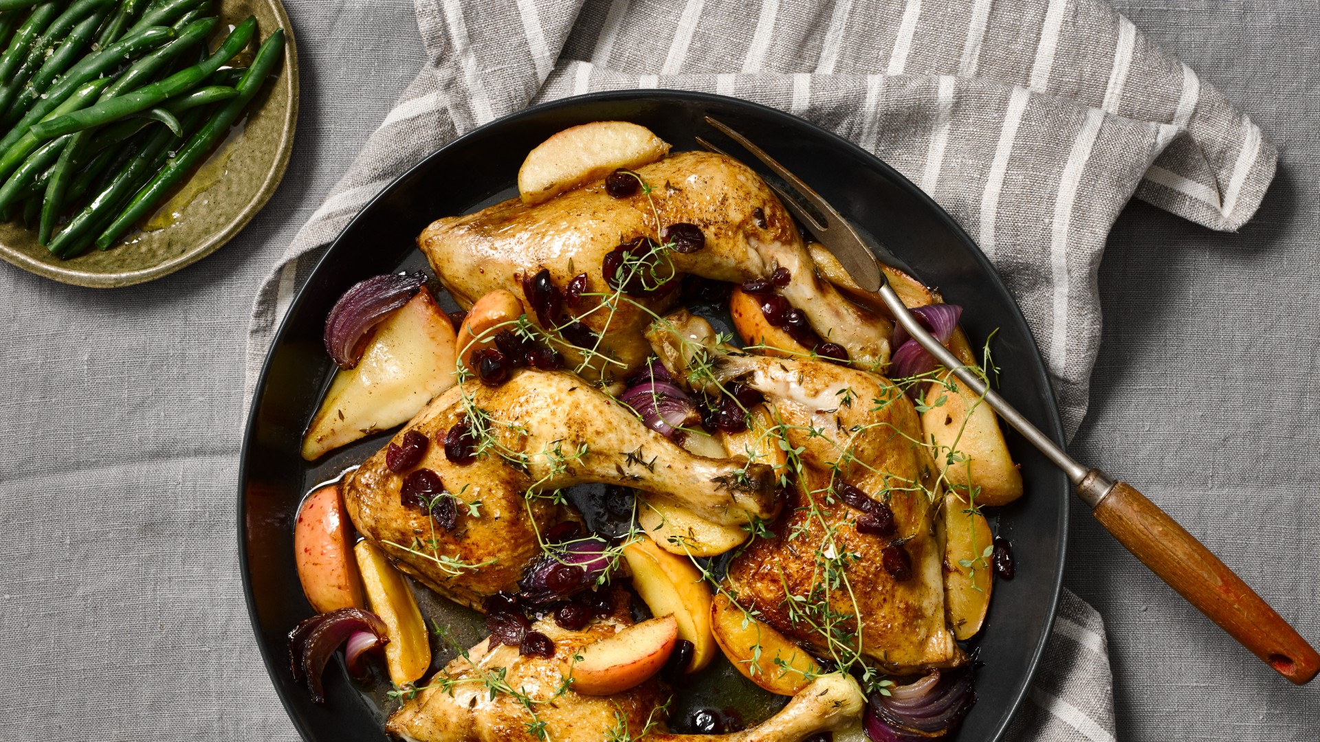 Pan-roasted chicken with winter fruits recipe - The Origin Blog