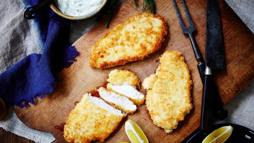 Parmesan-Crumbed Chicken Recipe