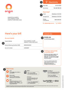 New Bill - Origin Energy