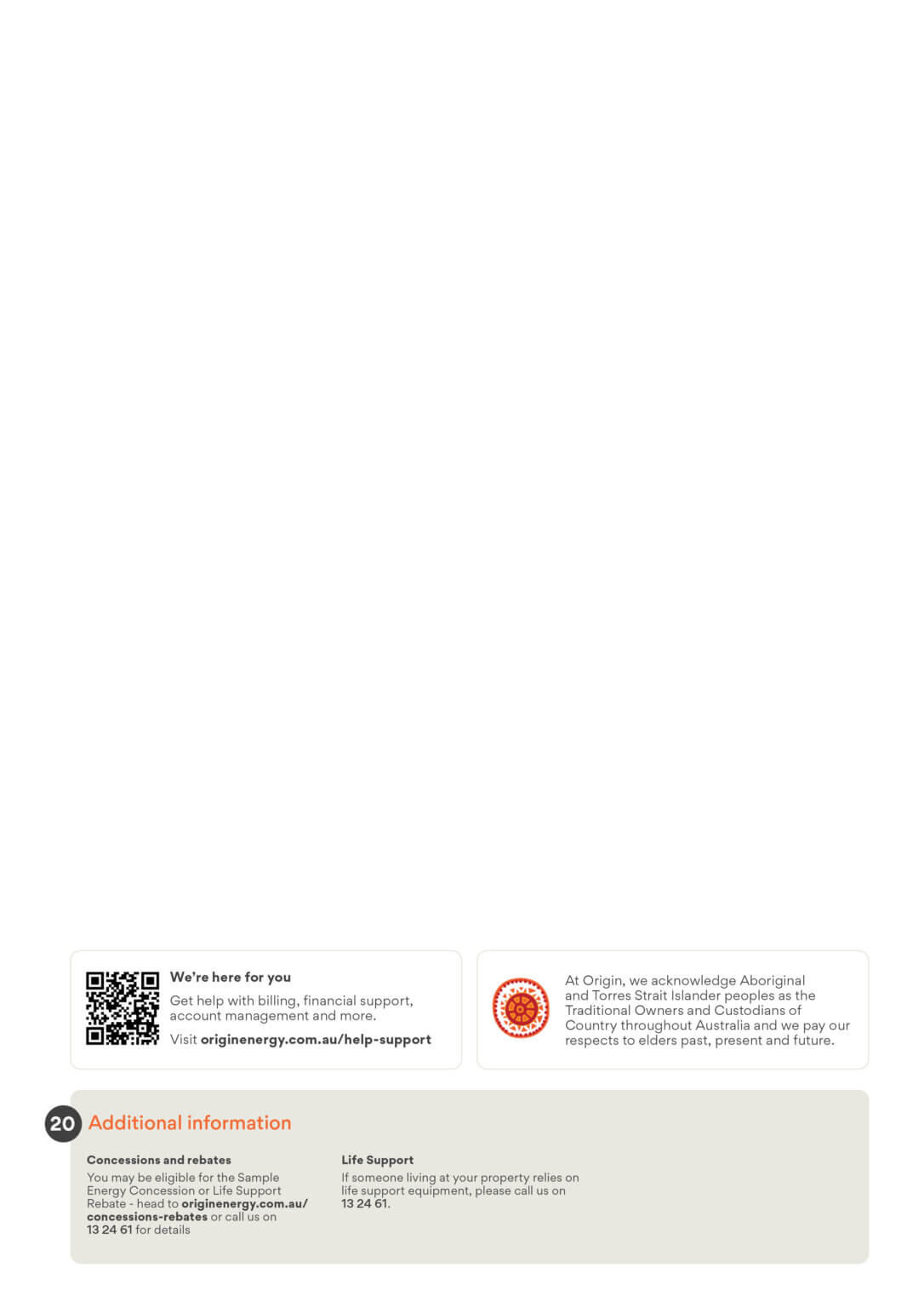 New Bill - Origin Energy