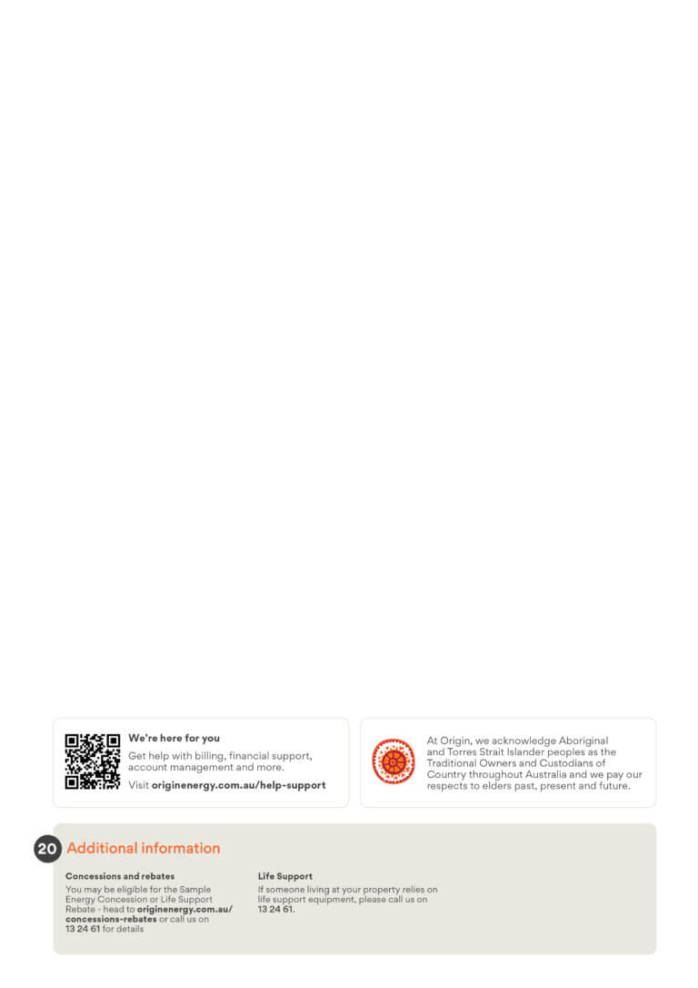 New Bill - Origin Energy