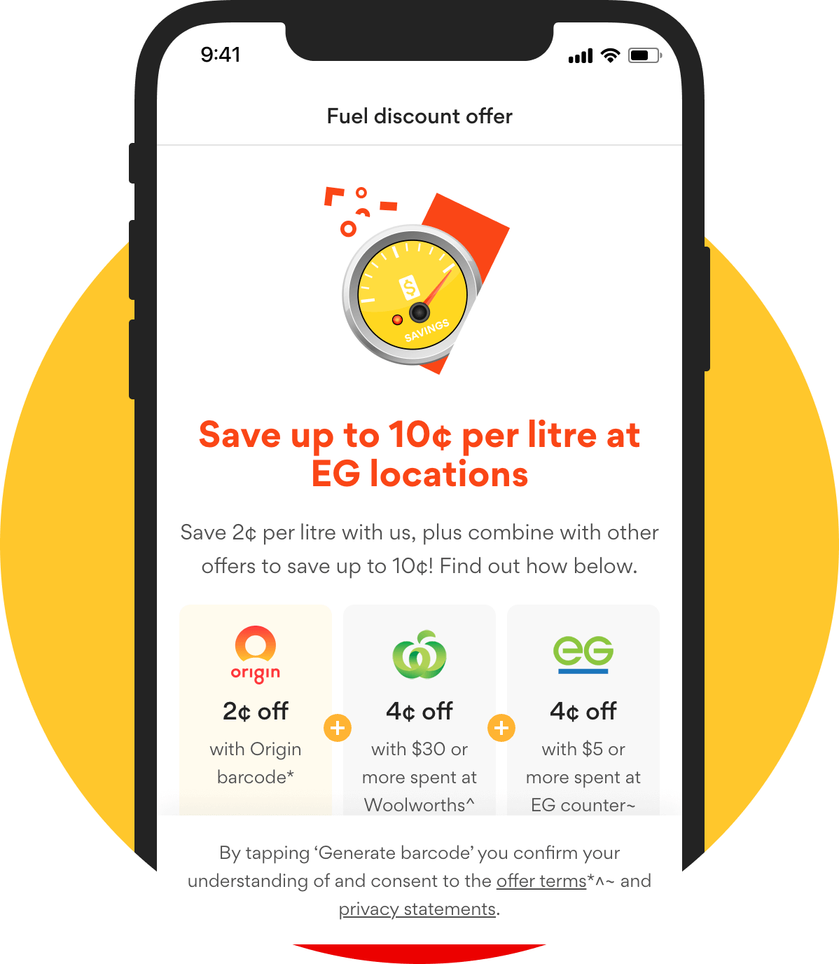 Origin Energy mobile app - Origin Energy