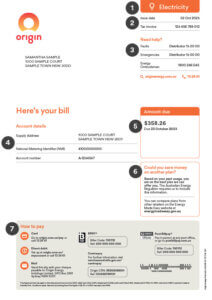 New Bill - Origin Energy