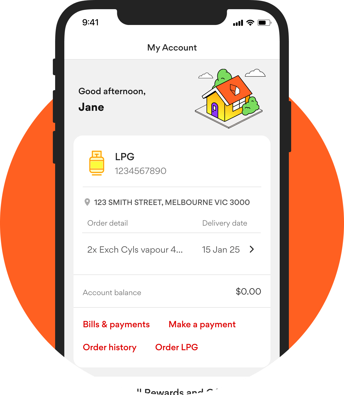 Origin app for LPG - Origin Energy