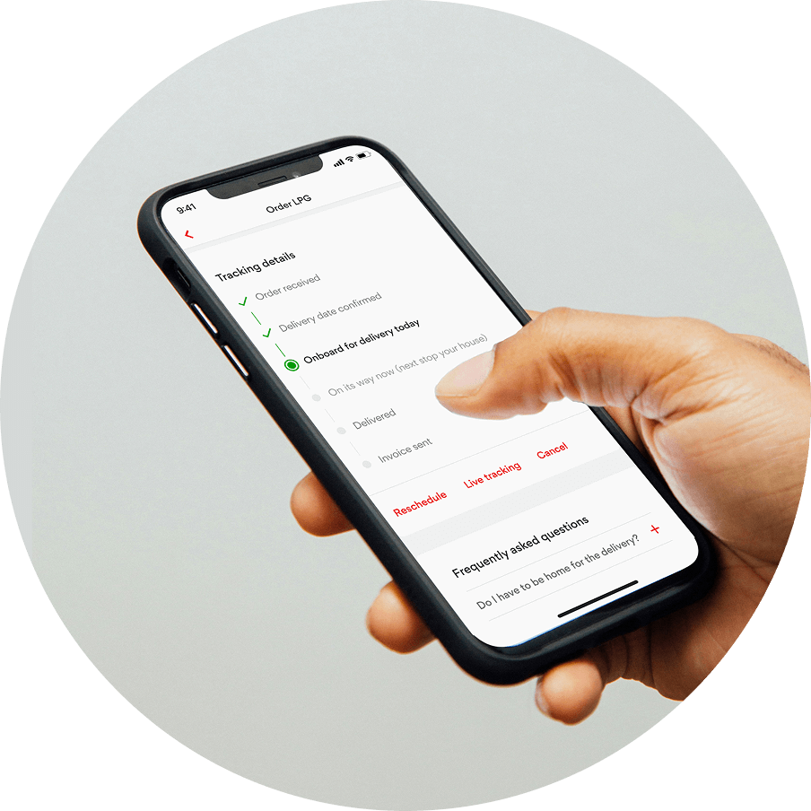 Track LPG deliveries - Origin Energy