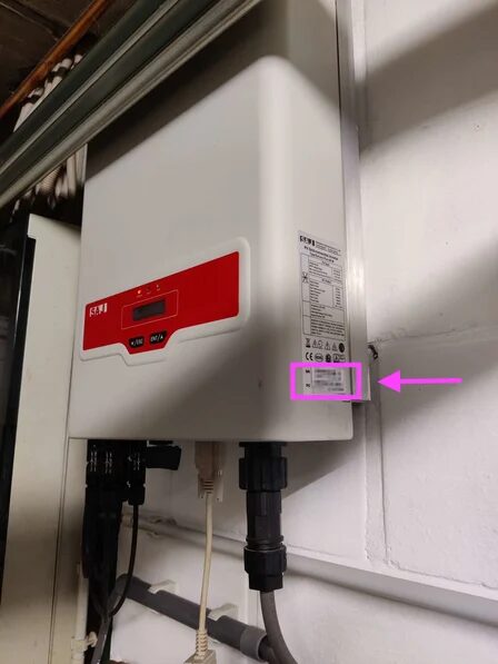 Find your solar battery and inverter serial numbers | Help & Support